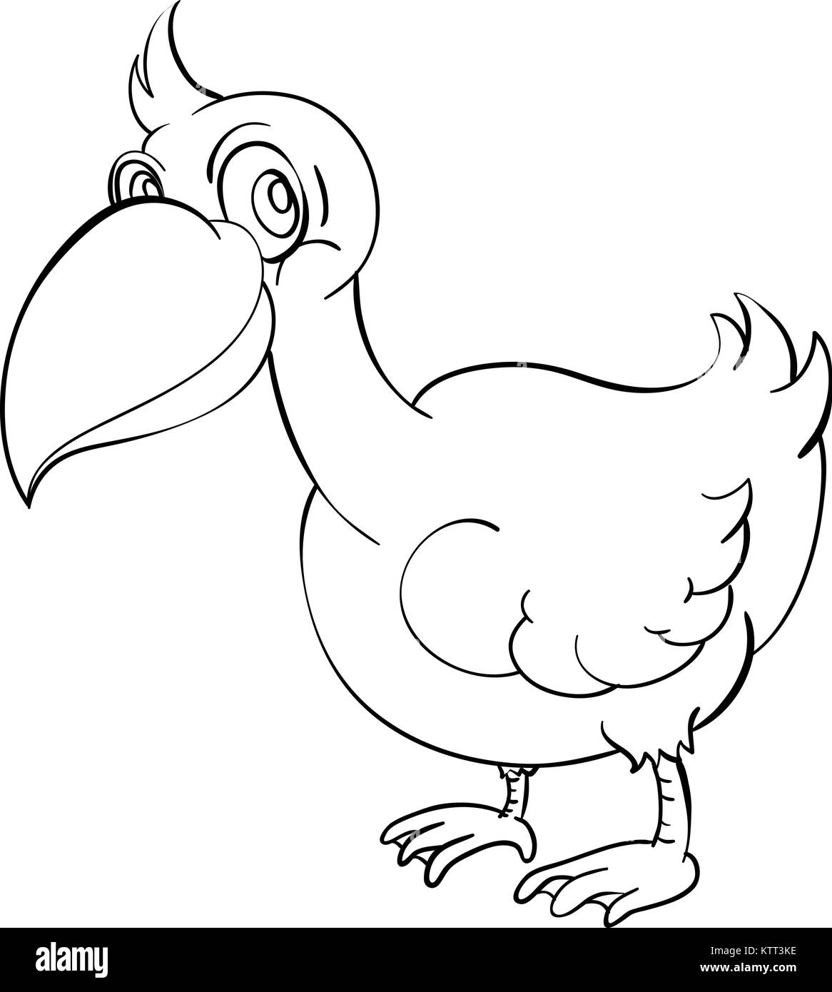 illustration of a bird outline Stock Vector Image & Art - Alamy