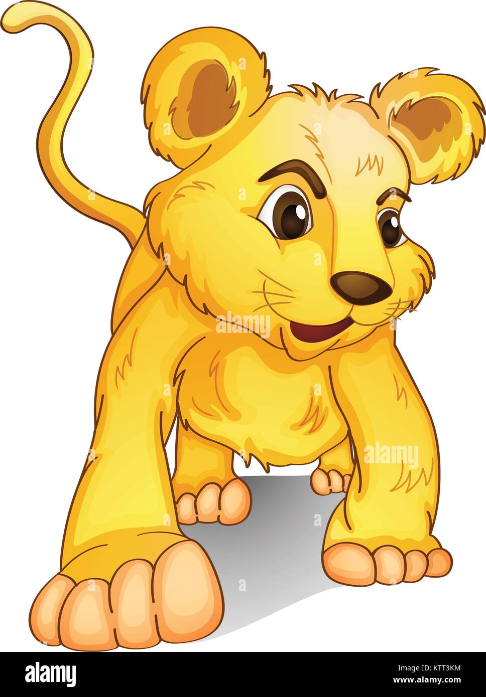 illustration of a cub on a white background Stock Vector Image & Art ...
