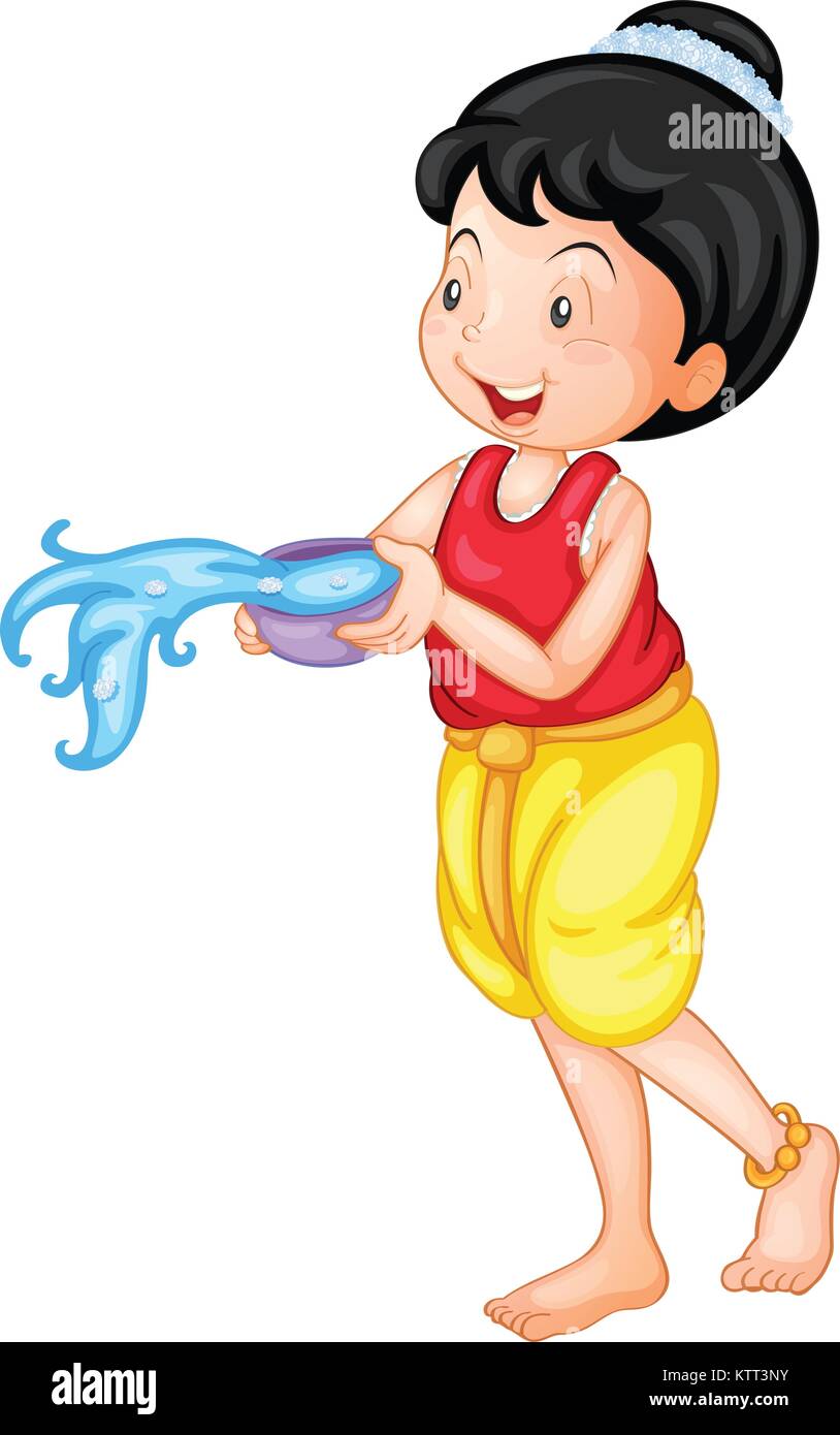 Throwing clothes and woman Stock Vector Images - Alamy