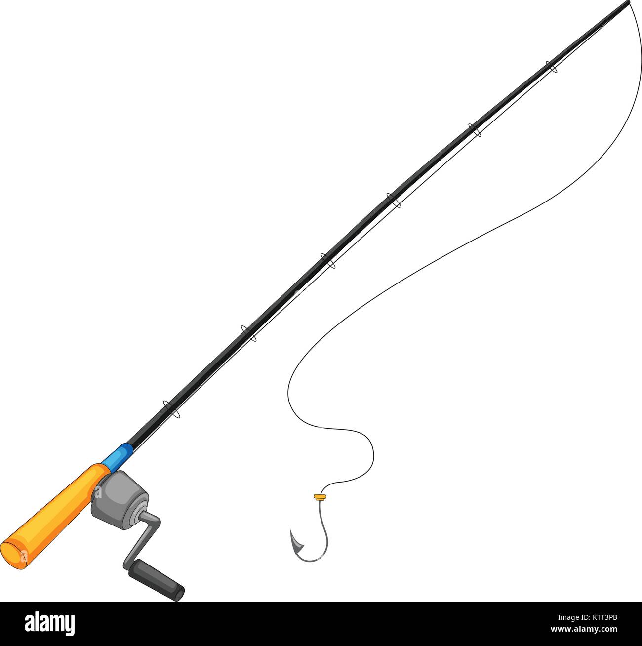 Illustration of a fishing rod Stock Vector Image & Art - Alamy