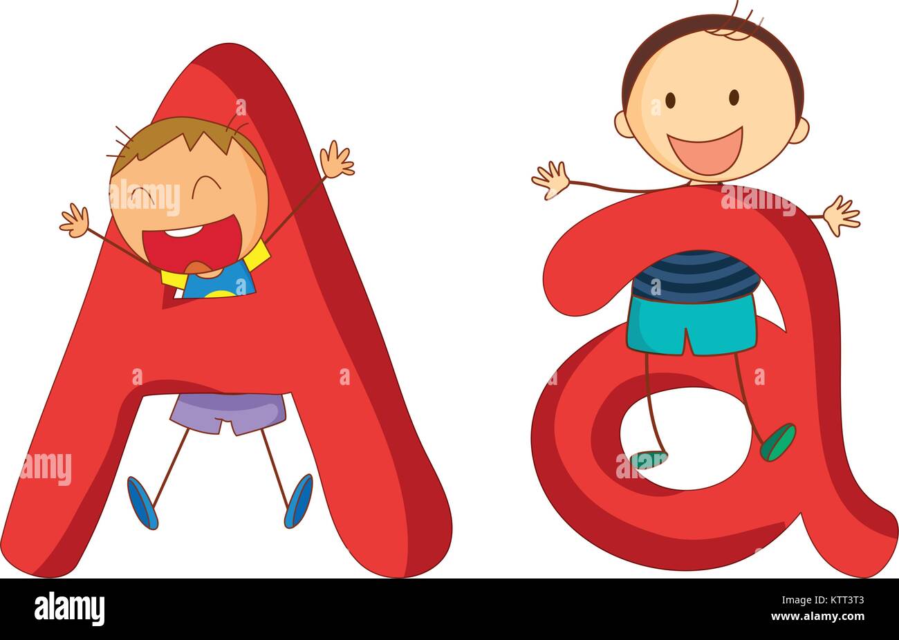 Illustration of children in a letter of alphabet Stock Vector Image ...