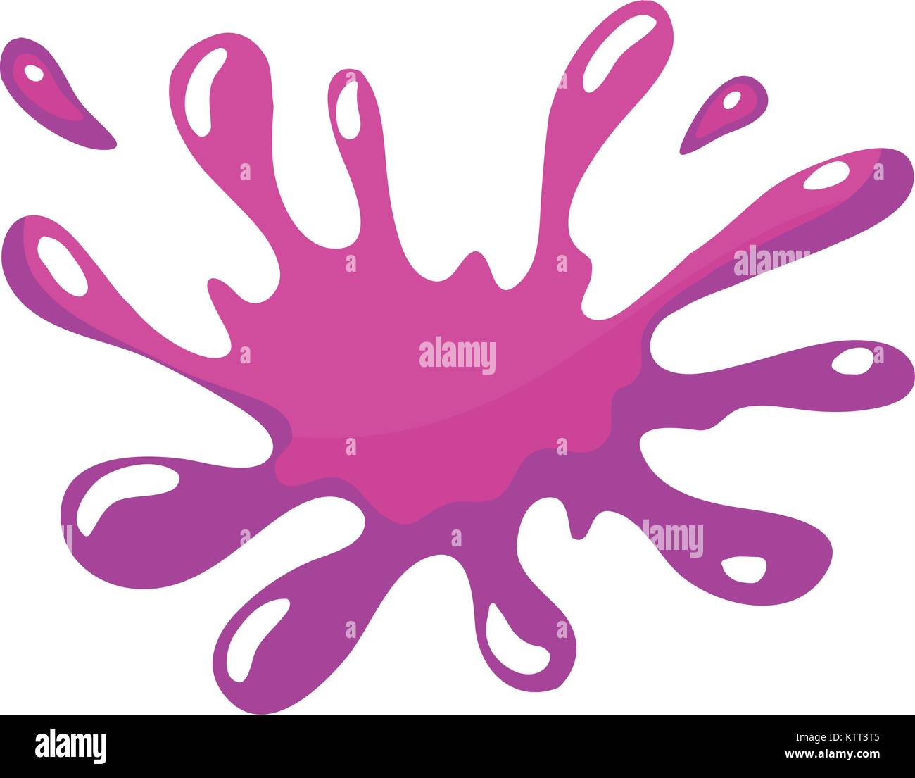 illustration of a pink color splash on a white background Stock Vector ...