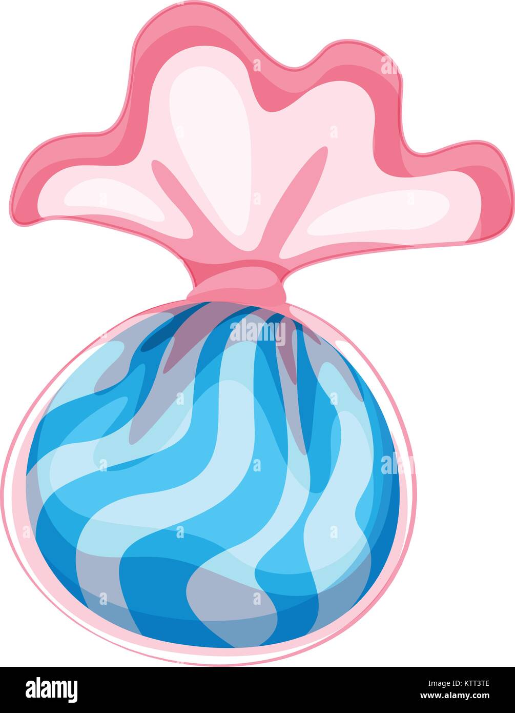 illustration of a blue candy on a white background Stock Vector Image ...