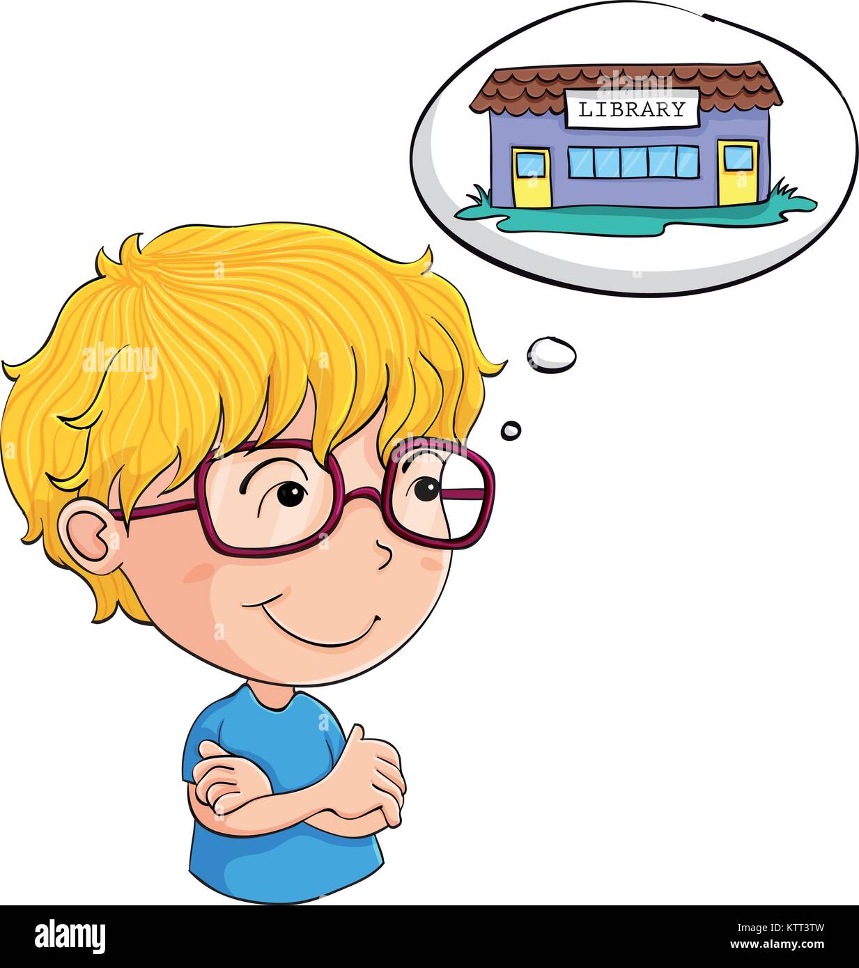 Illustration of a boy thinking Stock Vector Image & Art - Alamy