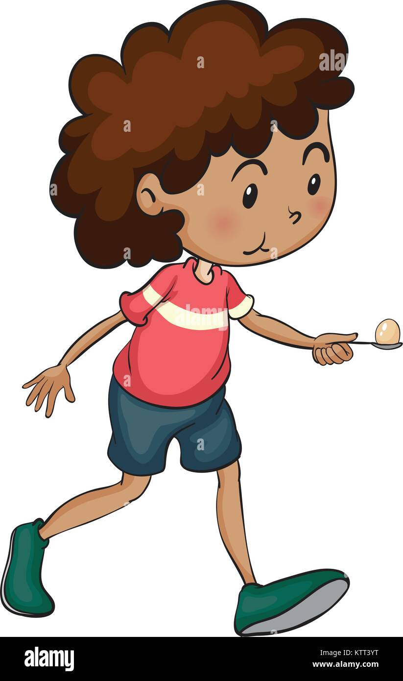 illustration of a boy on a white background Stock Vector Image & Art ...