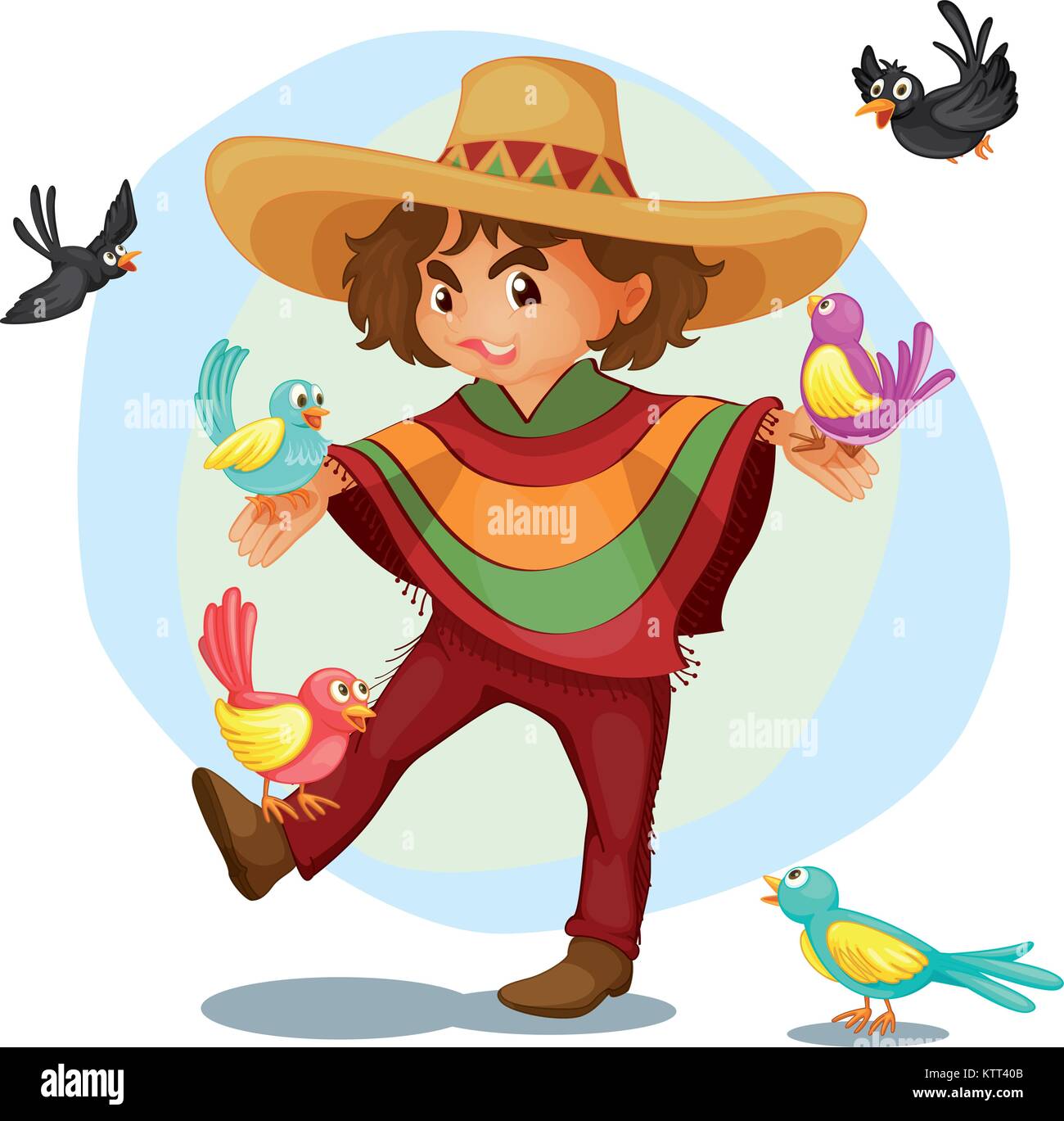 Mexican Boy Stock Vector Images - Alamy