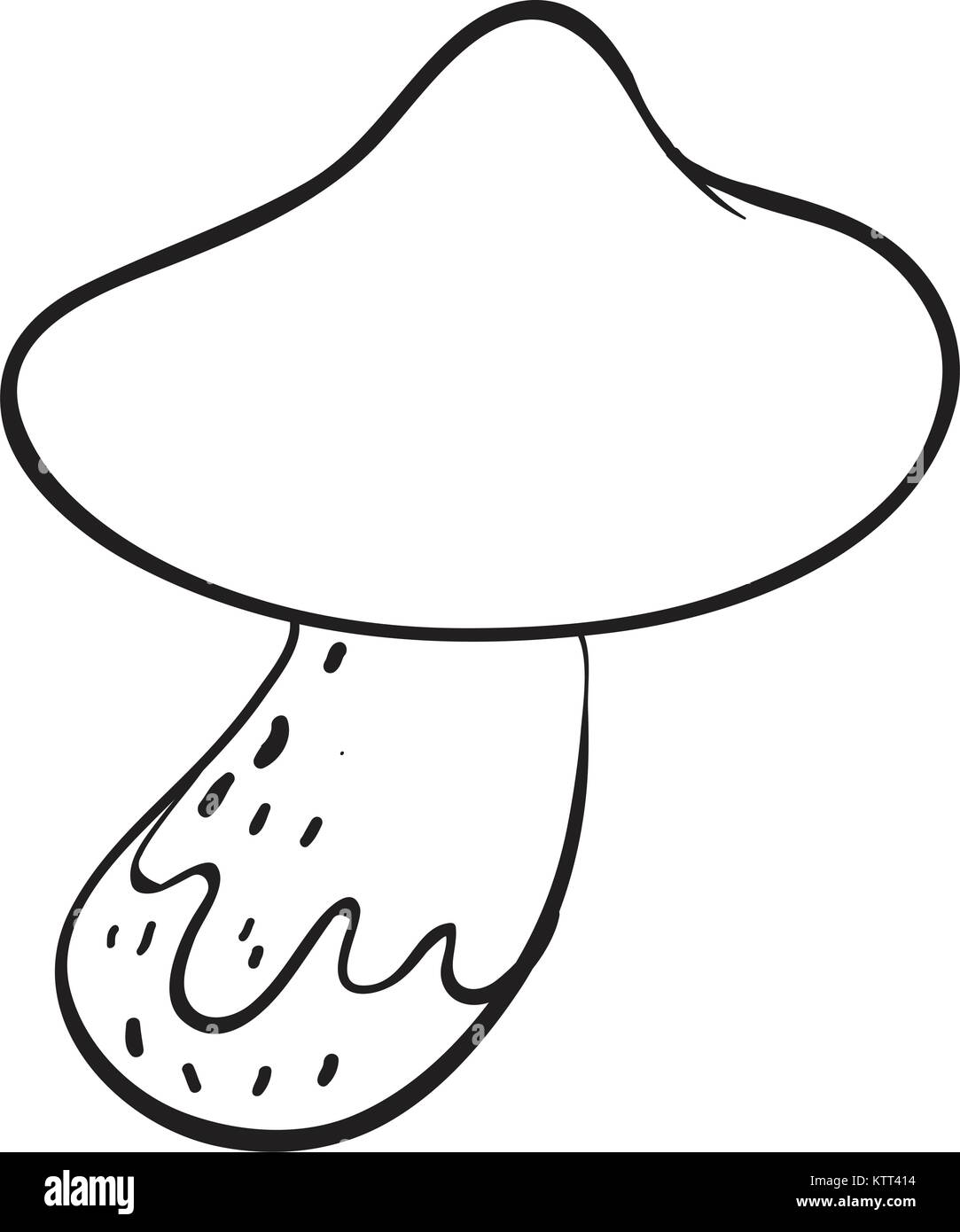 Illustration of a simple mushroom Stock Vector Image & Art - Alamy