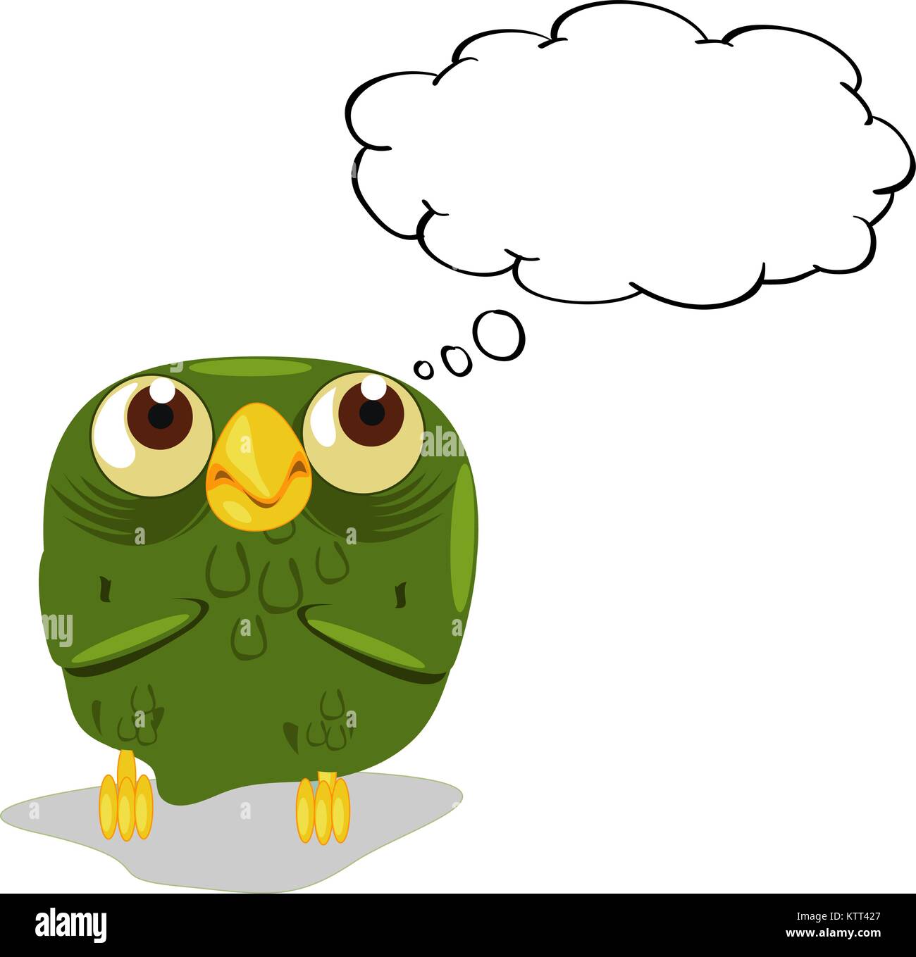 Cartoon owl thinking hi-res stock photography and images - Alamy