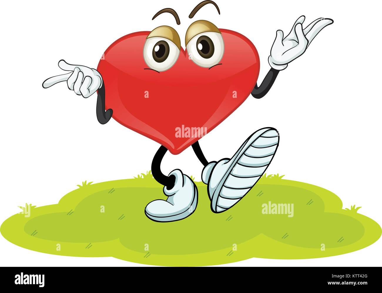 illustration of a heart in a beautiful nature Stock Vector Image & Art ...