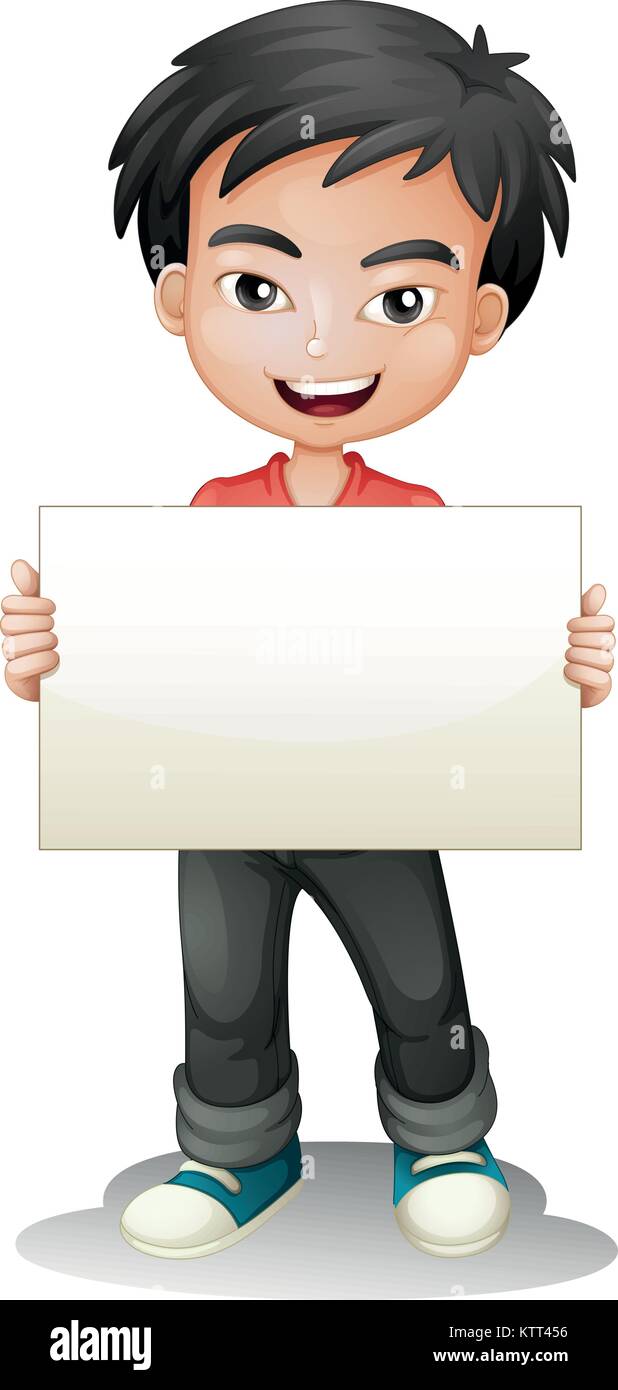 illustration of a boy on a white background Stock Vector Image & Art ...
