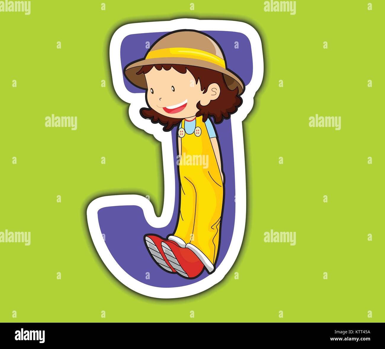 Illustrated alphabet letter series with kids Stock Vector Image & Art ...