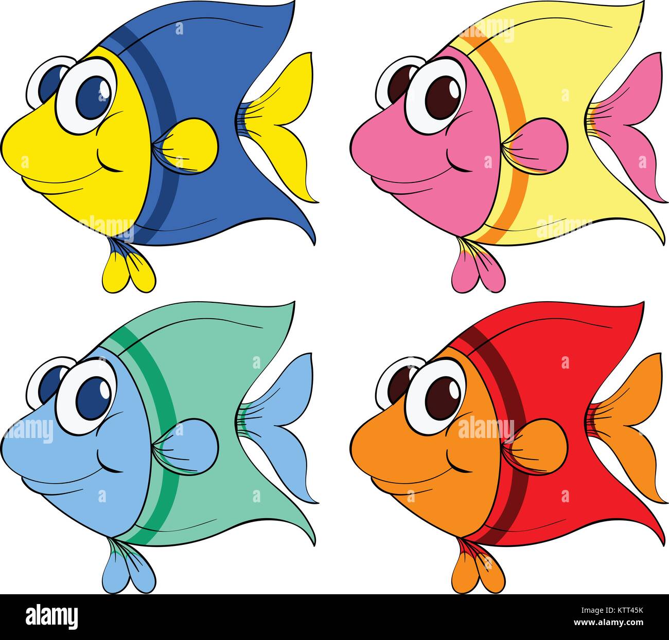 Illustration of a set of fish Stock Vector Image & Art - Alamy
