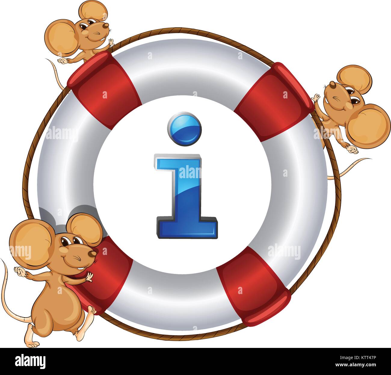 a closeup picture of lifebuoy on a white background Stock Vector Image ...
