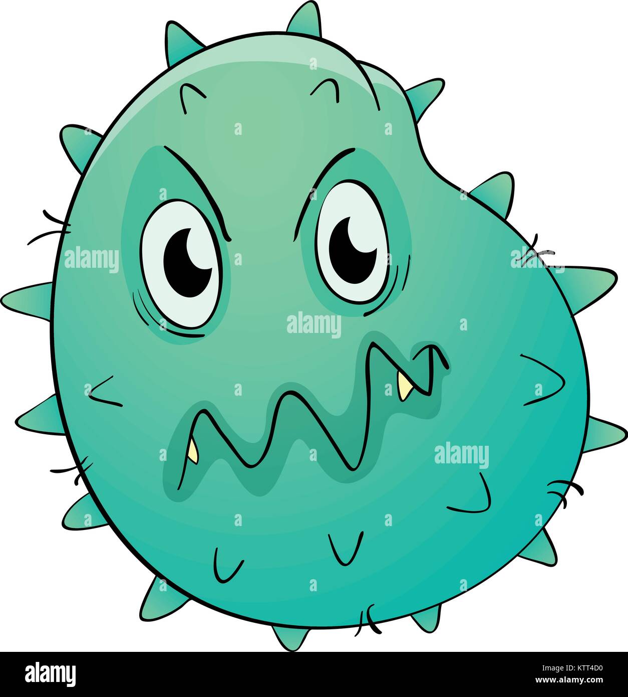 Illustration of a germ bug on white Stock Vector Image & Art - Alamy