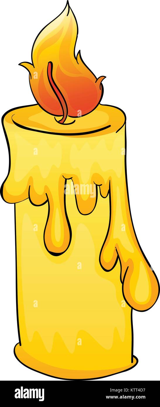 Illustration of a simple candle Stock Vector Image & Art - Alamy