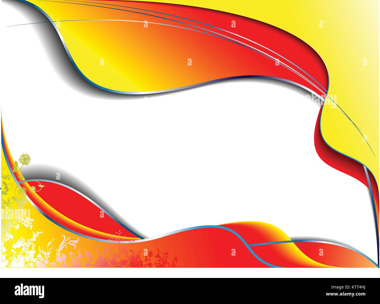 Floral spring background. Vector illustration. Invitation card Stock ...