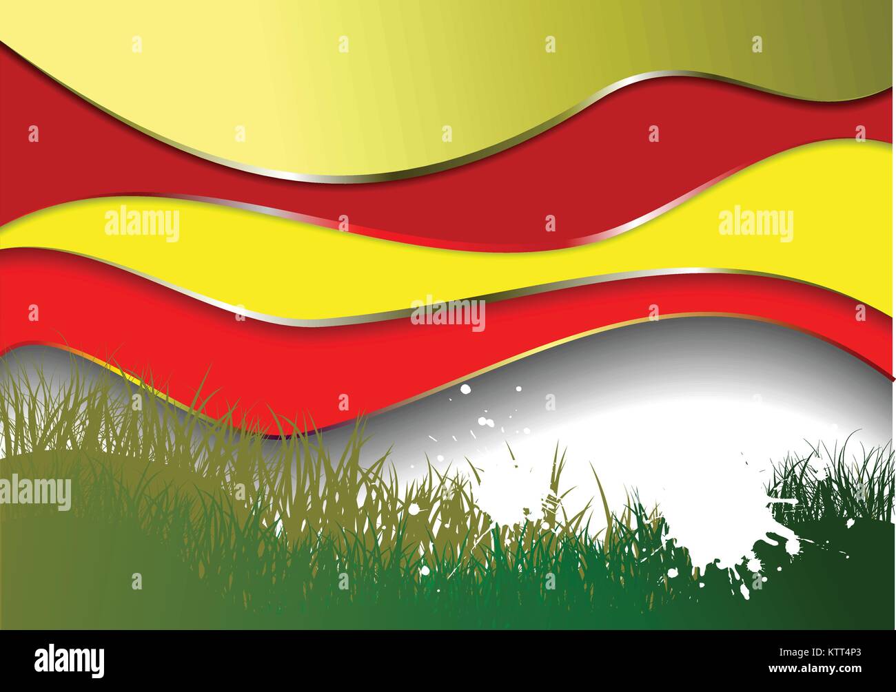 Grunge wave grass background. Vector illustration Stock Vector Image ...