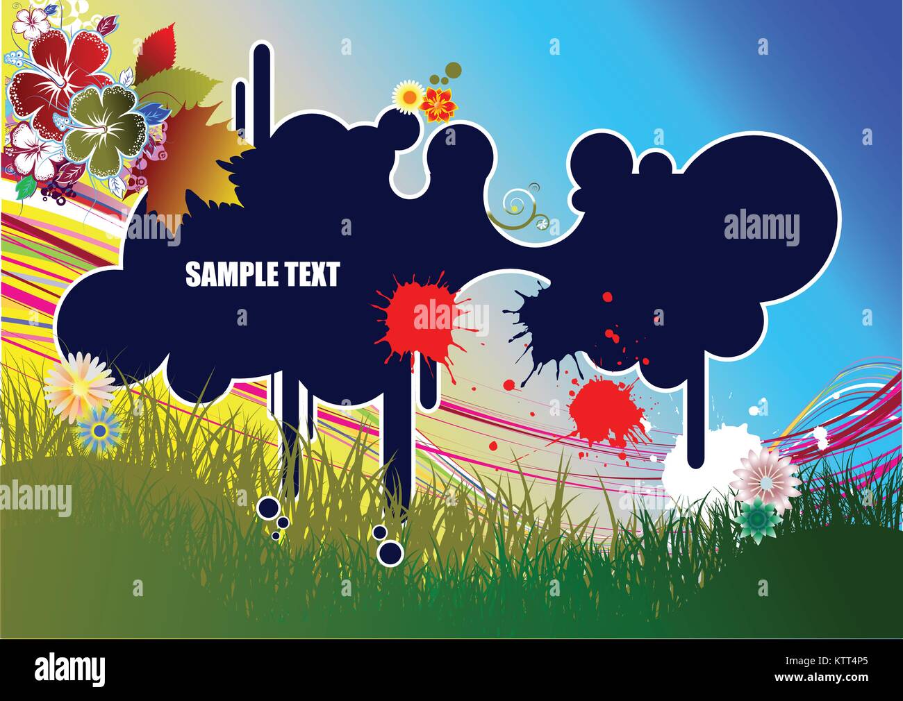 Grunge colored background. Vector illustration Stock Vector Image & Art ...