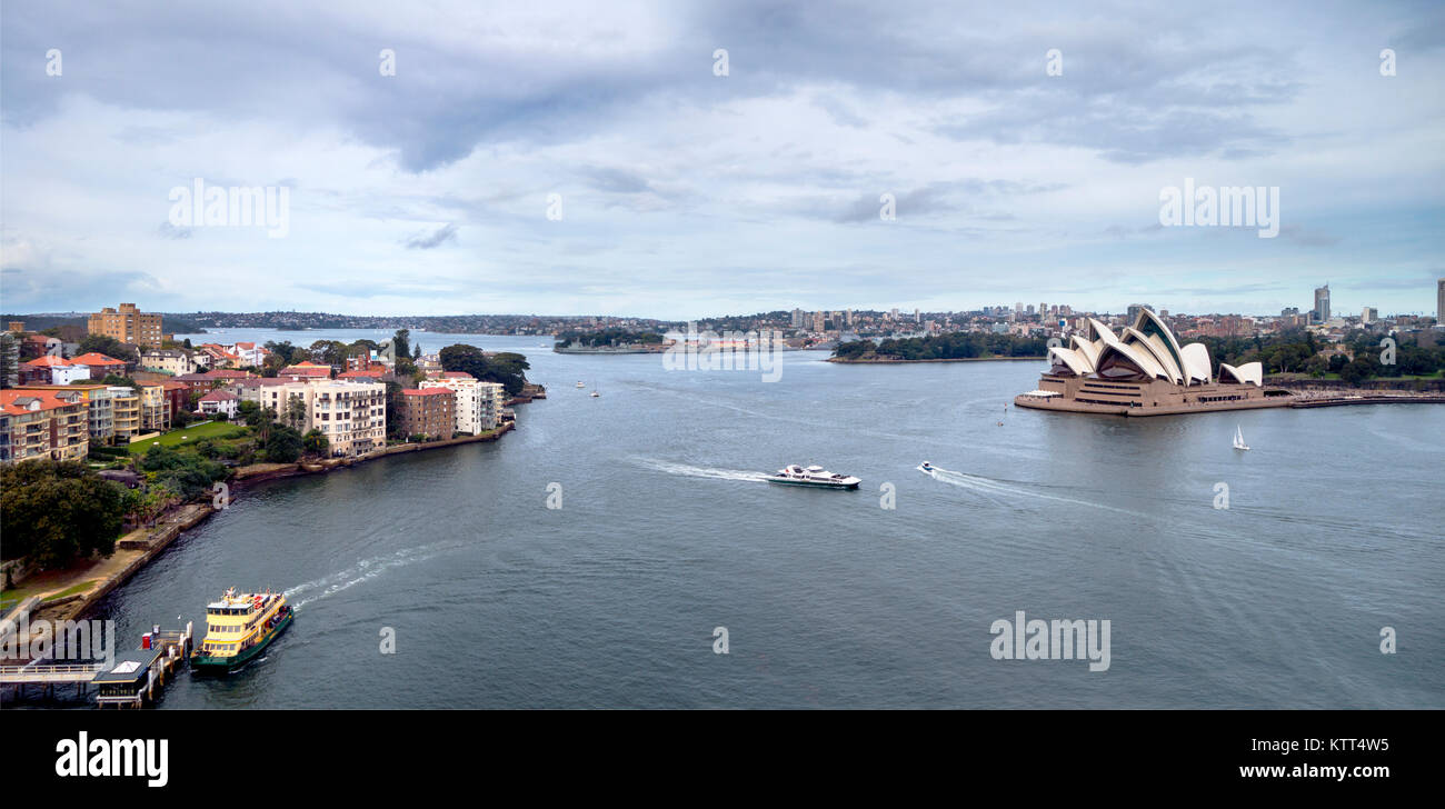 sydney skyline birds eye view Stock Photo - Alamy