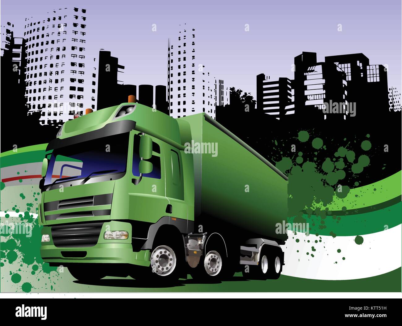 Urban lorry Stock Vector Images - Alamy