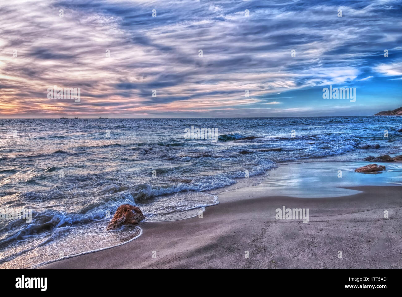 Beach at sunset, Perth, Western Australia, Australia Stock Photo - Alamy