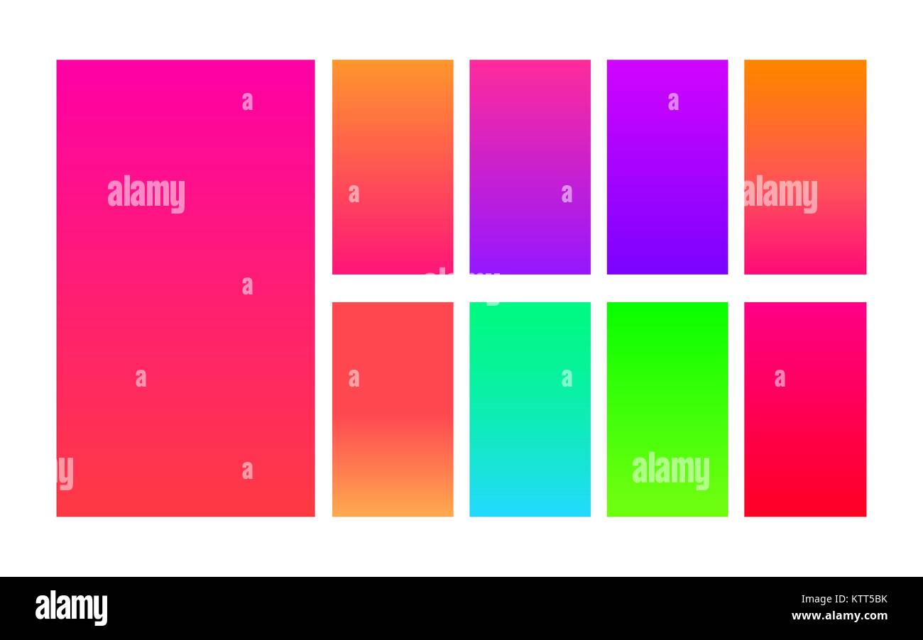 Vivid screen backgrounds illustration. Saturated card backdrop Stock ...