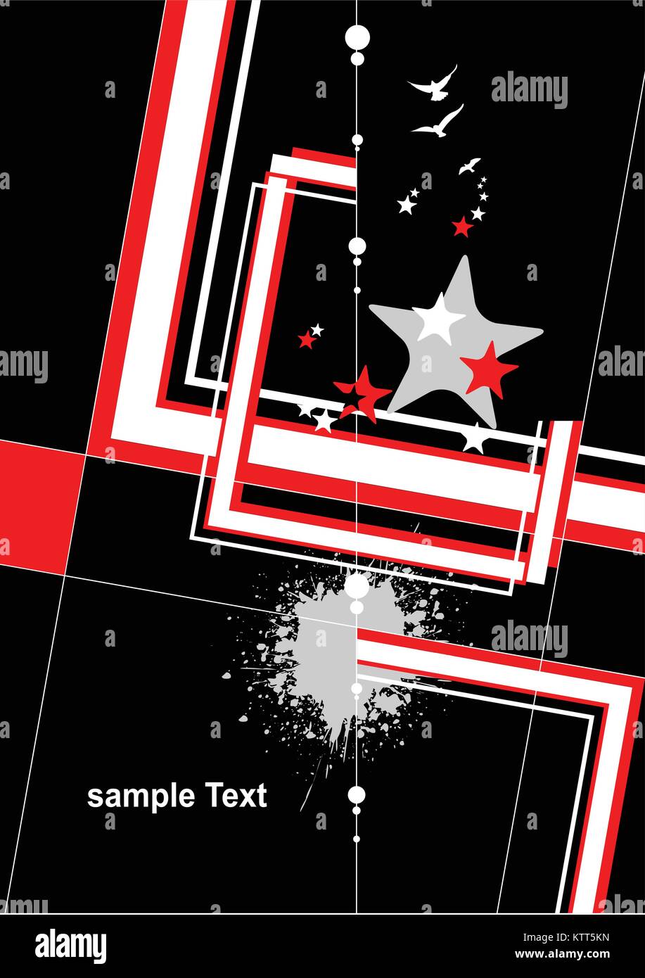 Abstract black and red background. Vector illustration Stock Vector ...