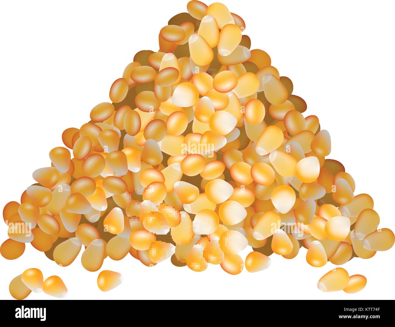 Pile corn harvest background Stock Vector Images - Alamy