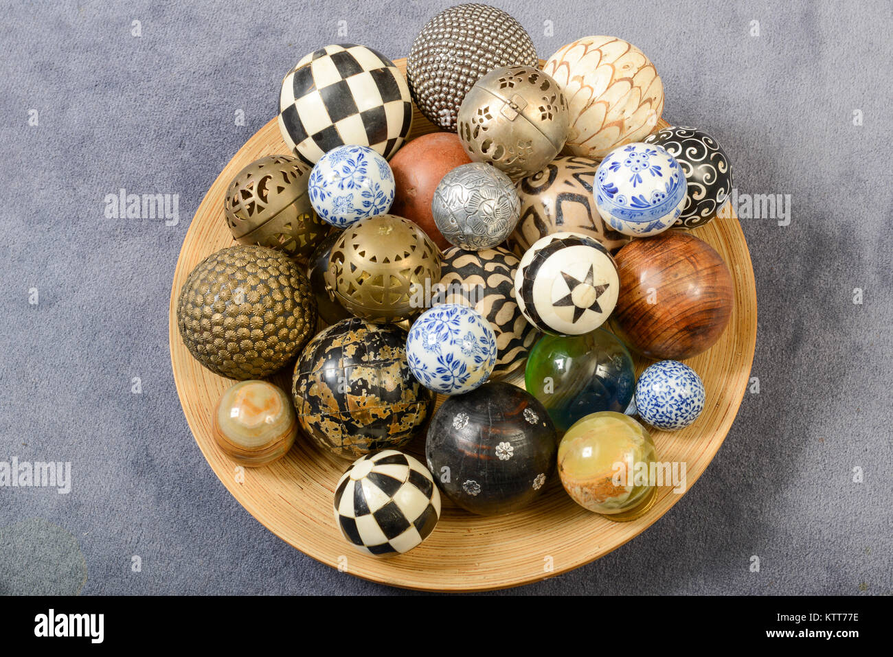 Different bowls of different materials too Stock Photo - Alamy