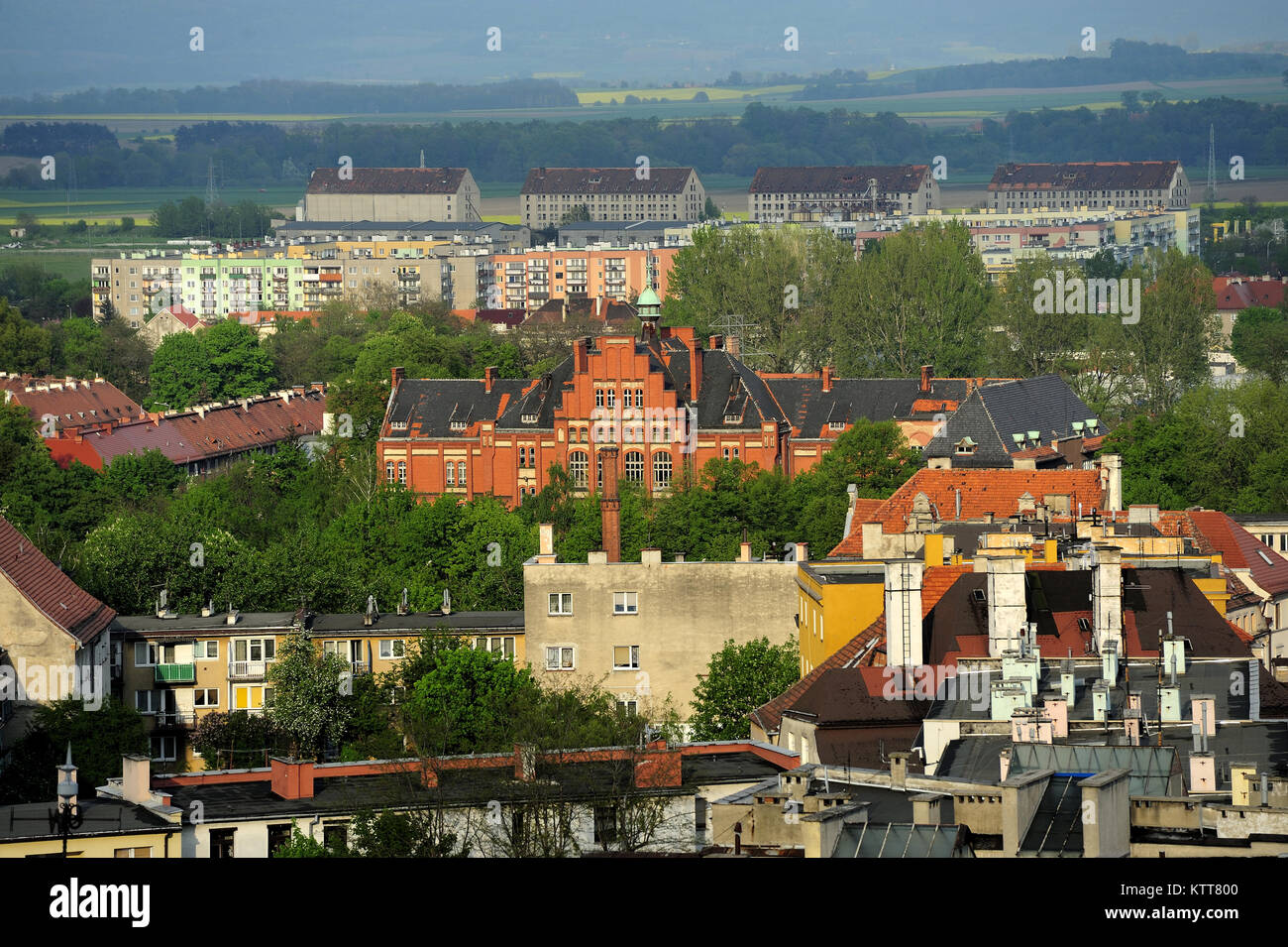 Swidnica, lower silesia, dolnyslask, spring, landscape, old, town ...