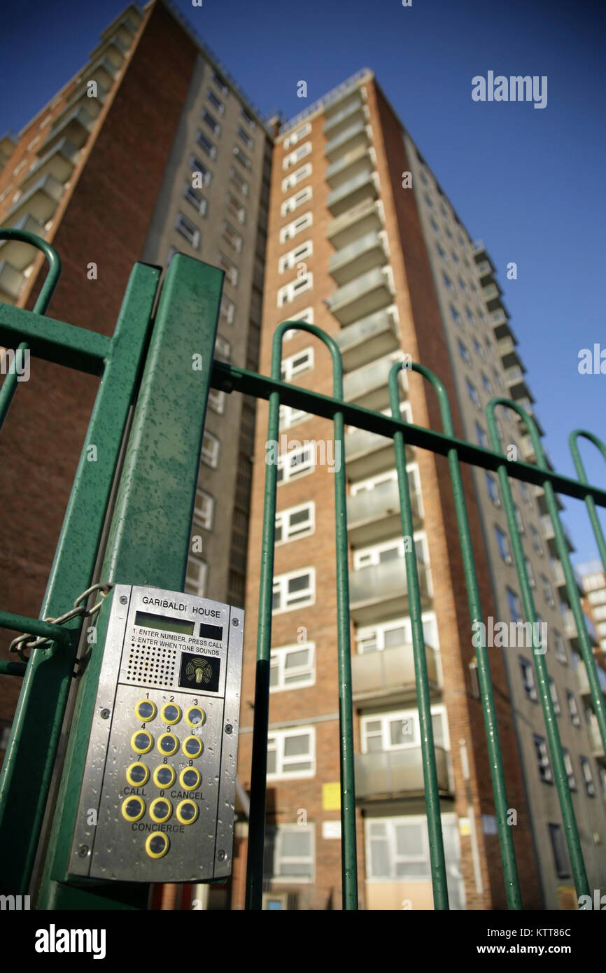 East Marsh high rise council flats, Grimsby, UK Stock Photo - Alamy