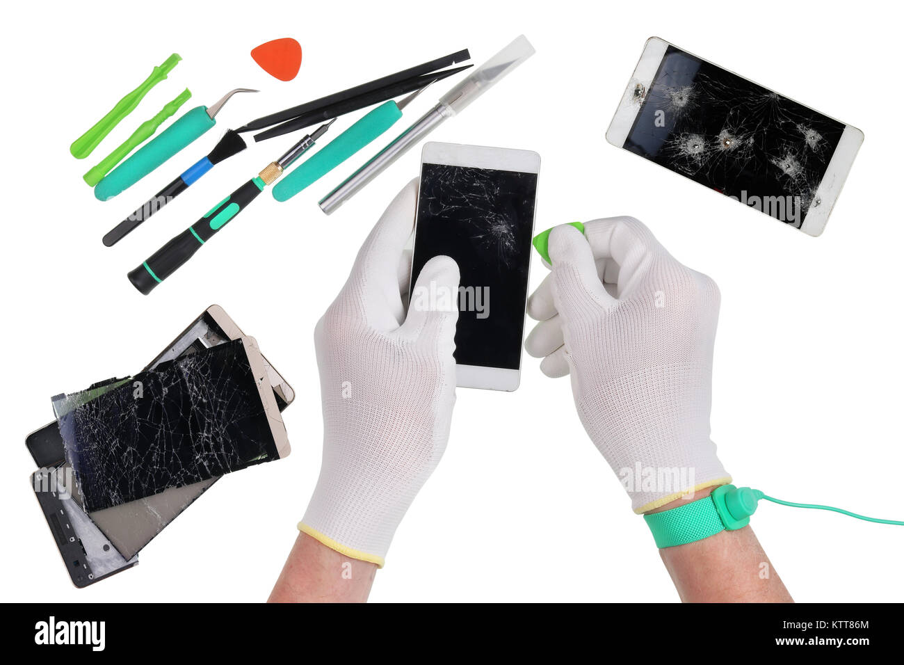 Repair of the modern smart phones in the professional european service ...