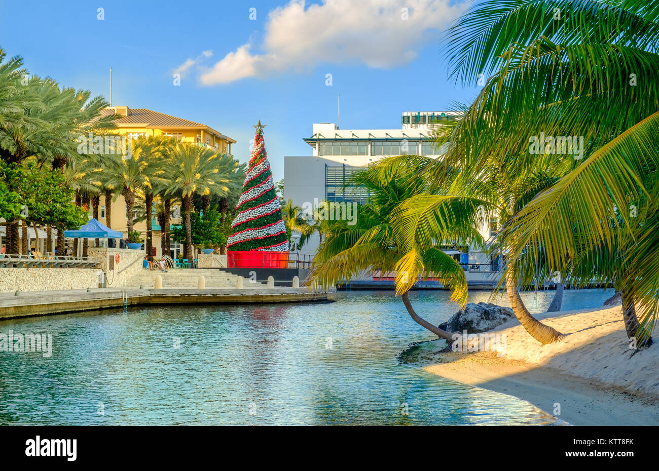 Grand Cayman, Cayman Islands, Christmas at Camana Bay a modern ...