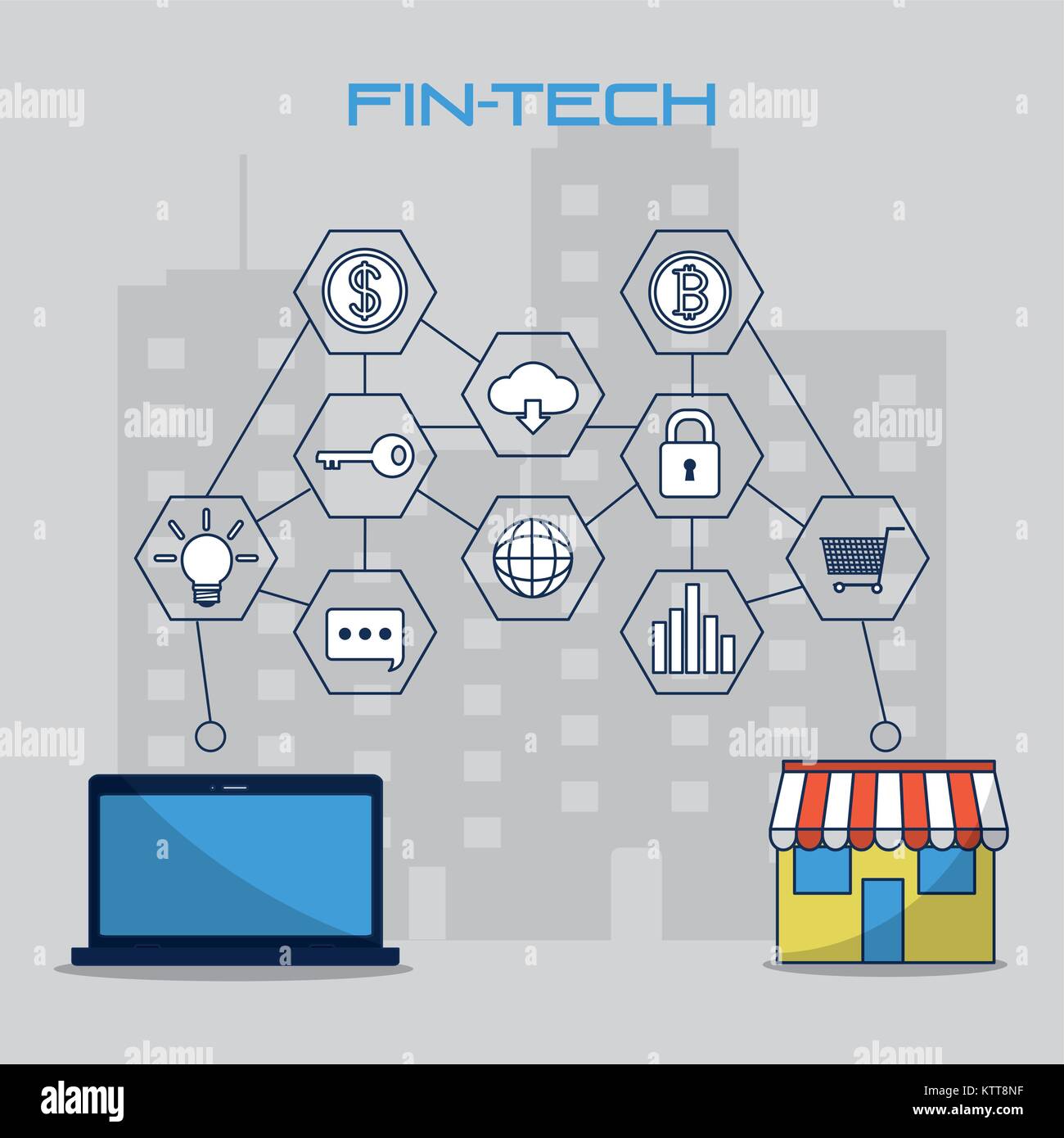 Fintech industry design Stock Vector Image & Art - Alamy