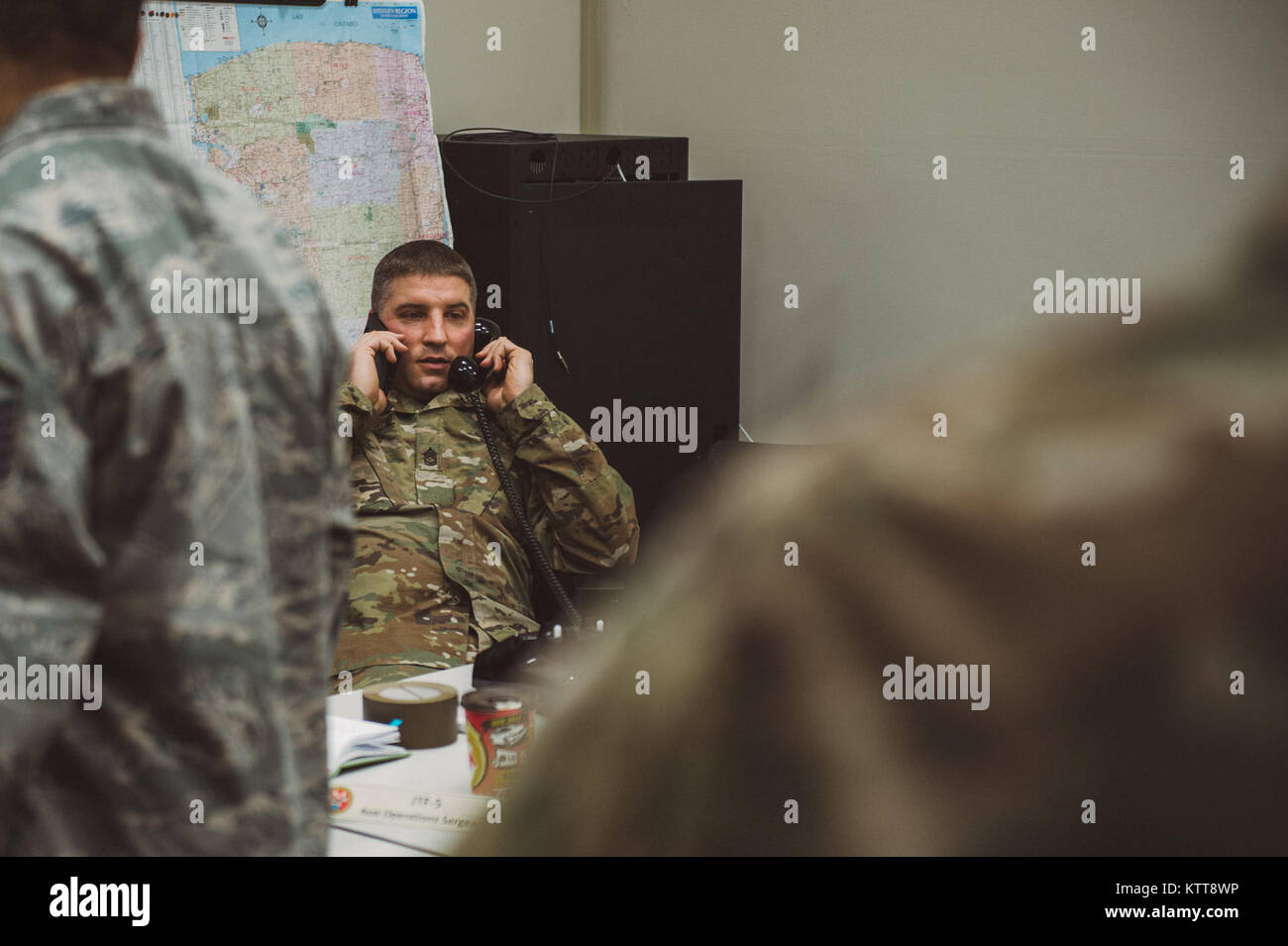 A New York Army National Guardsman assigned to Joint Task Force-5 at ...