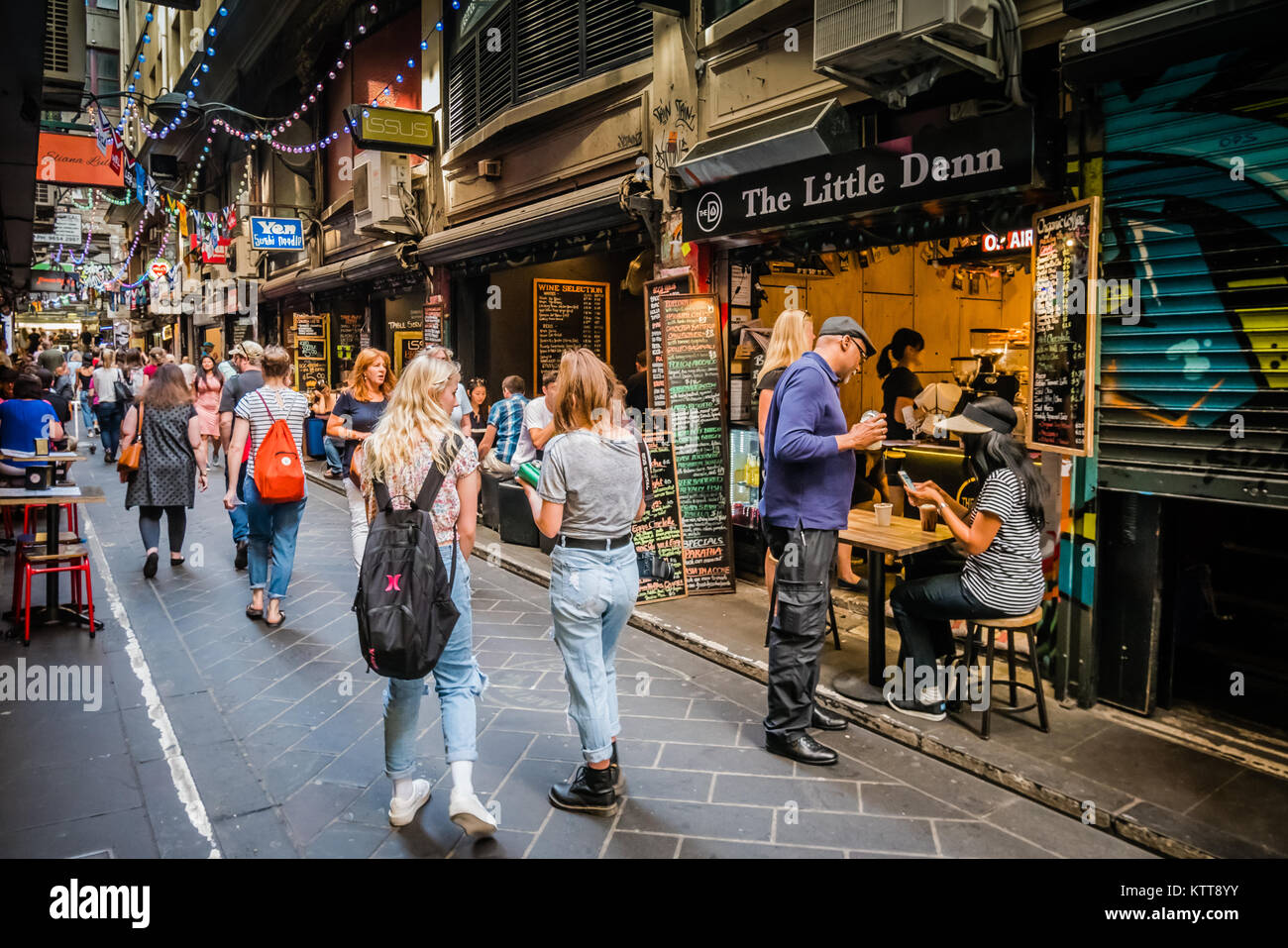 melbourne collins street Stock Photo - Alamy