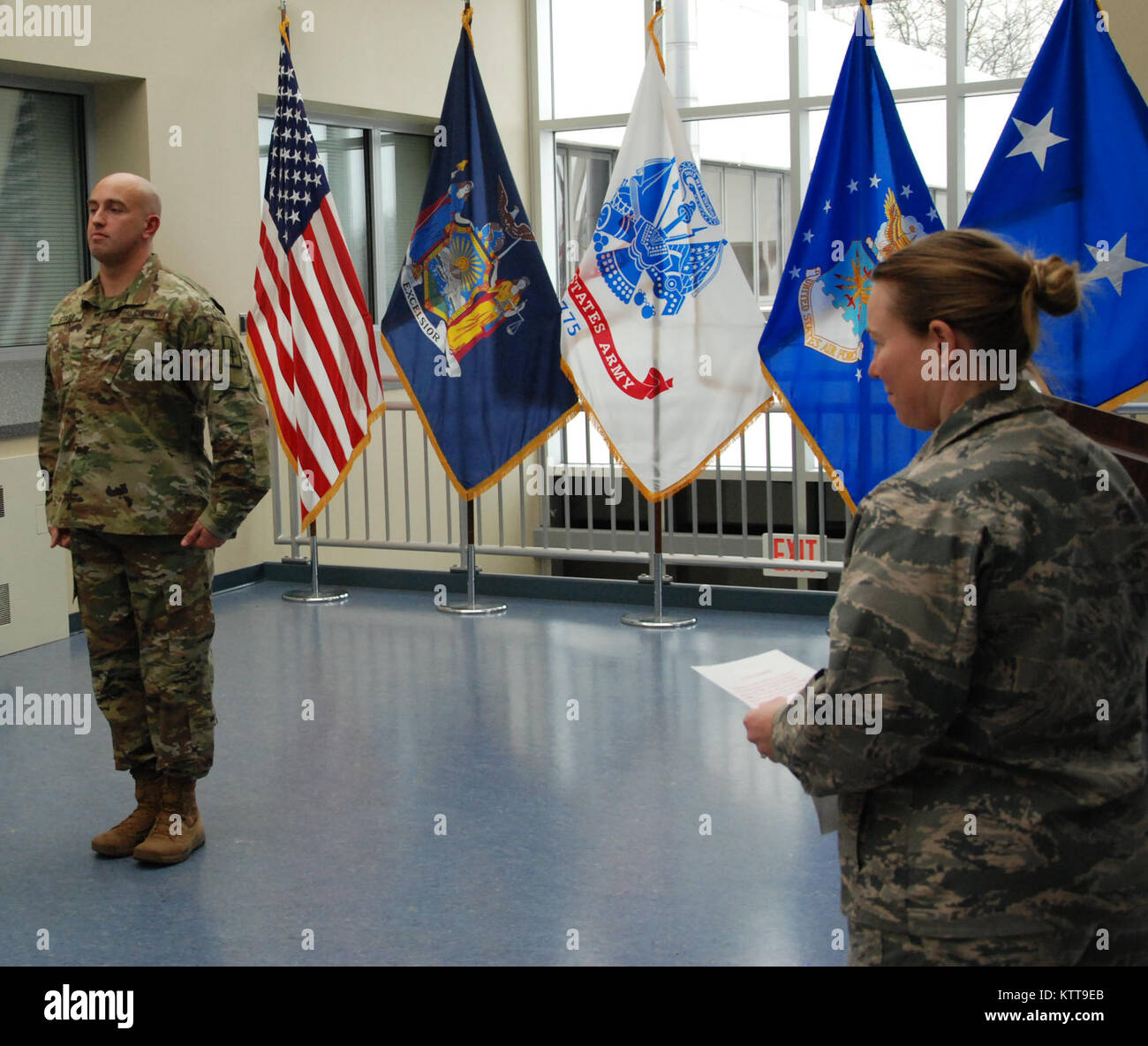 Chief Warrant Officer 2 Matthew Starr during his promotion ceremony on ...