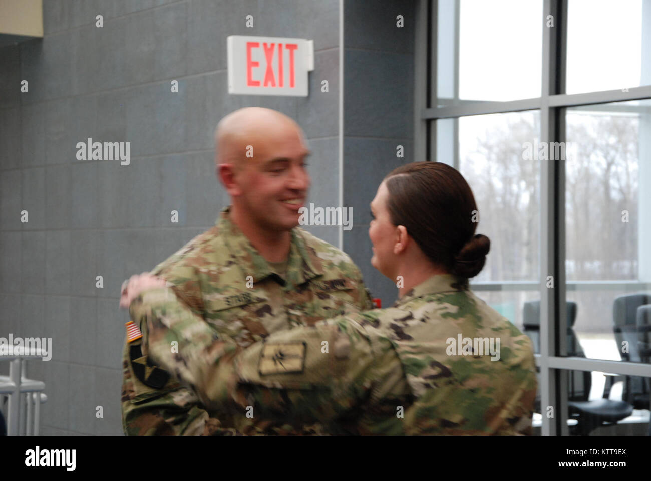 Chief Warrant Officer 2 Matthew Starr is congratulated following his ...