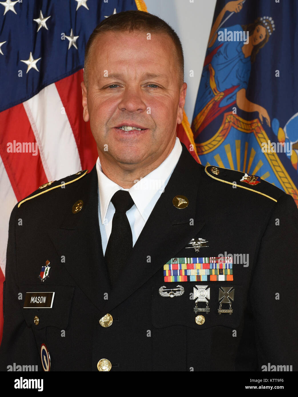 New York Army National Guard Soldier Sgt. 1st Class Jeffrey Mason poses ...