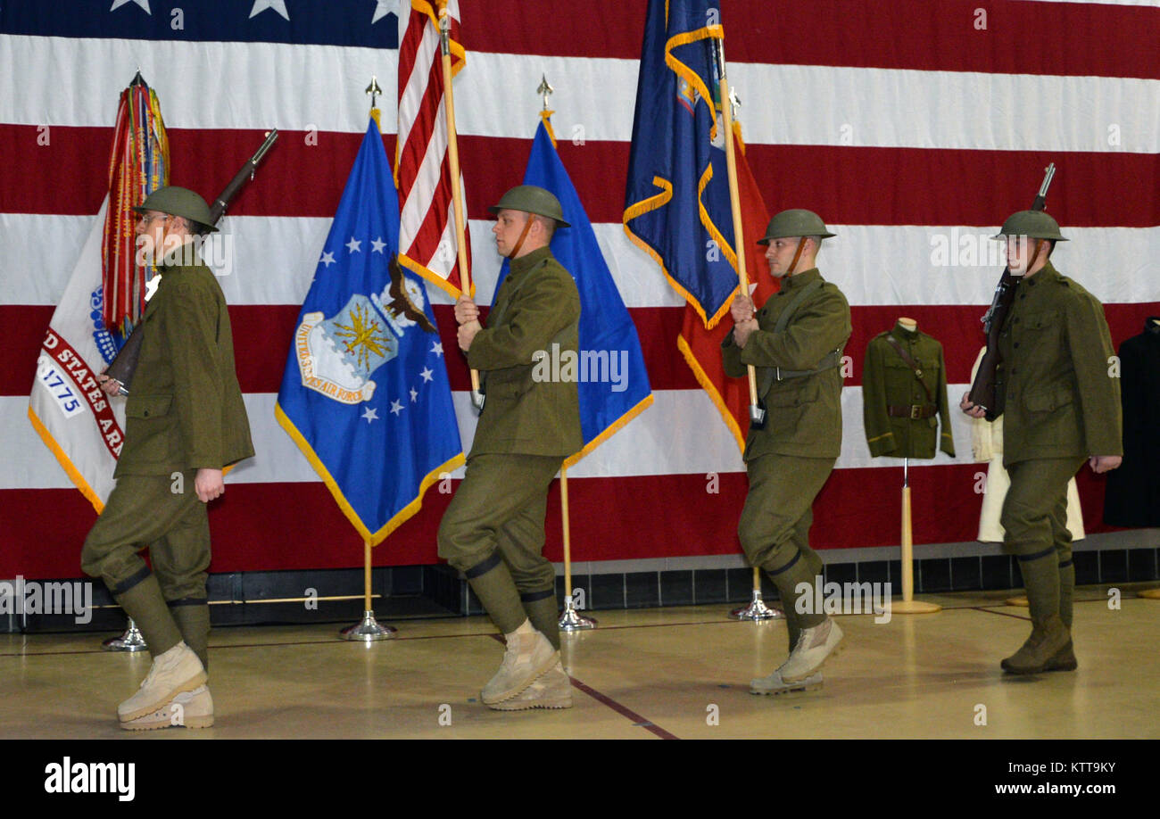 LATHAM, N.Y. -- The World War I Doughboy Color Guard of the New York ...