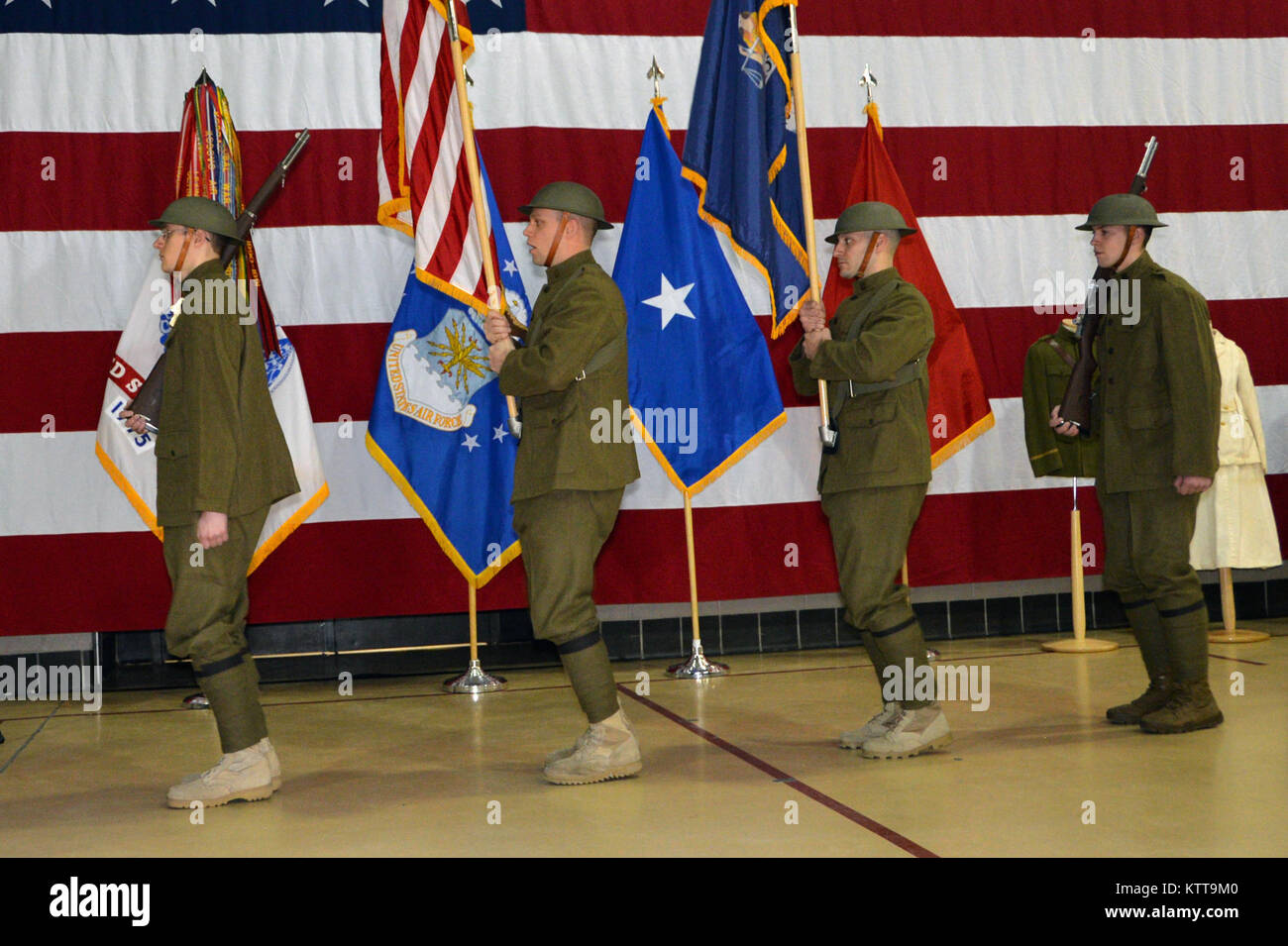 LATHAM, N.Y. -- The World War I Doughboy Color Guard of the New York ...