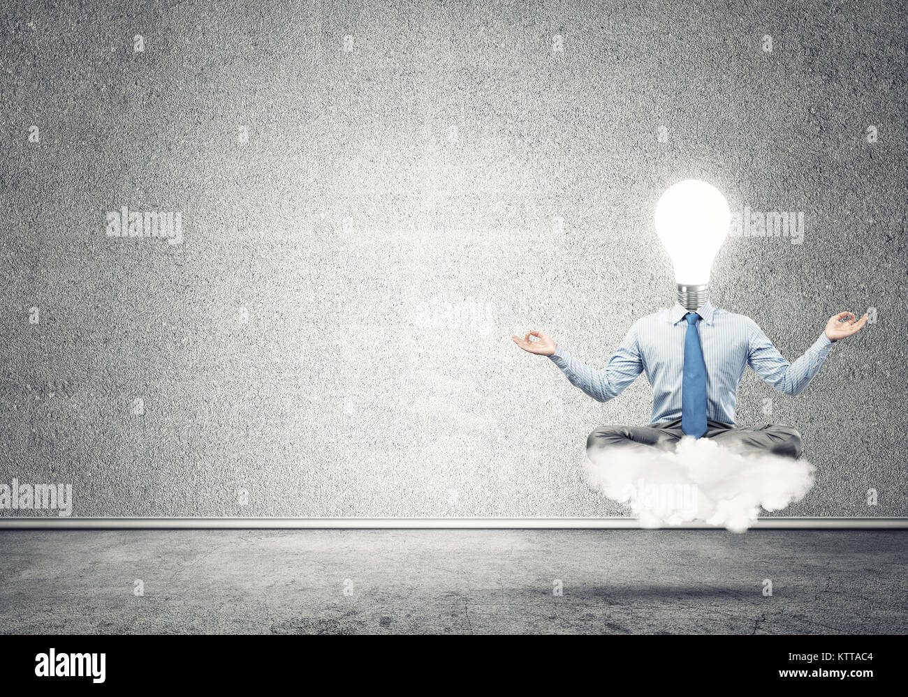 Businessman relaxing and waiting for inspiration Stock Photo - Alamy