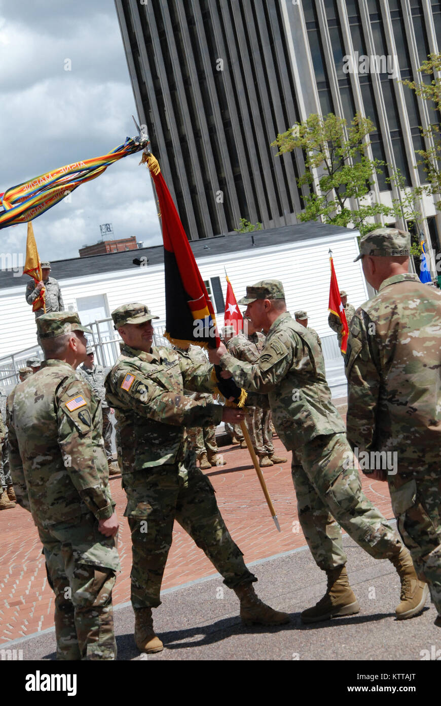 U.S. Army Command Sgt. Maj. Justin Lenz, the 42nd Infantry Division ...