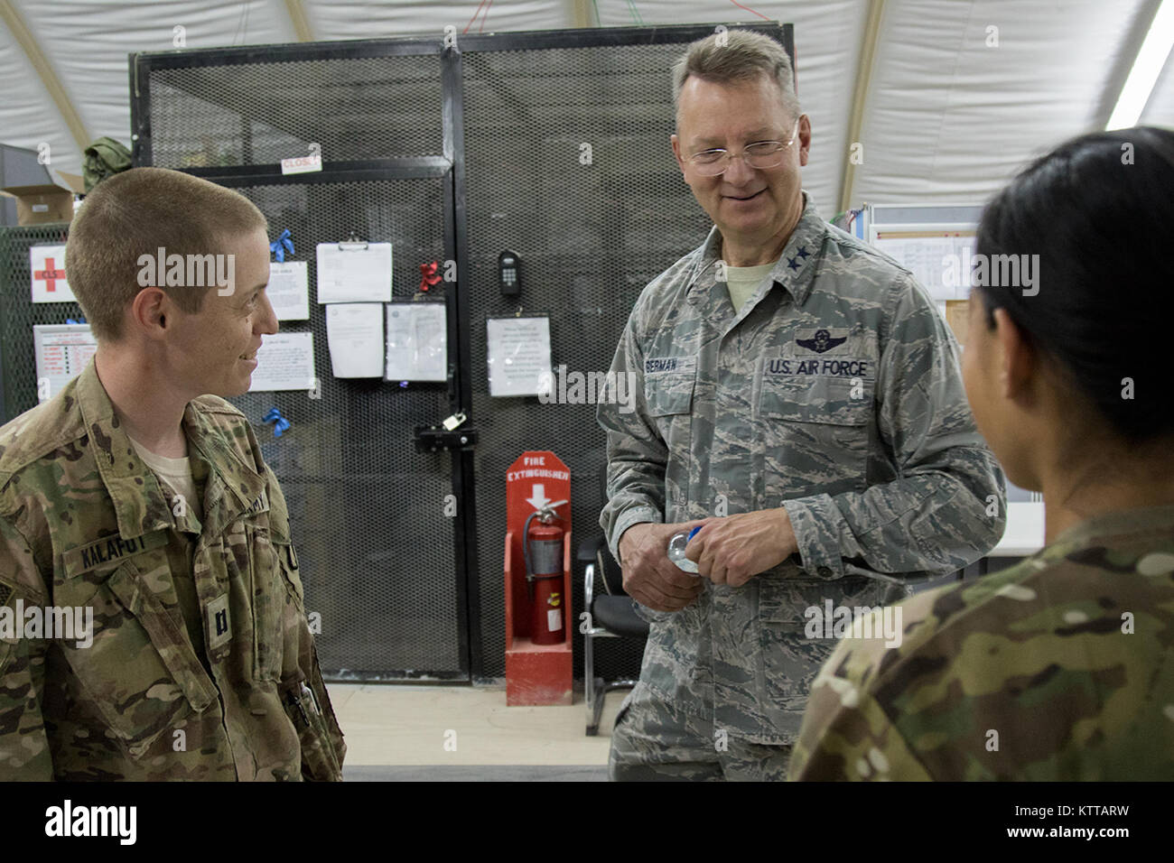 Maj. Gen. Anthony German, the Adjutant General and State Command Sgt ...