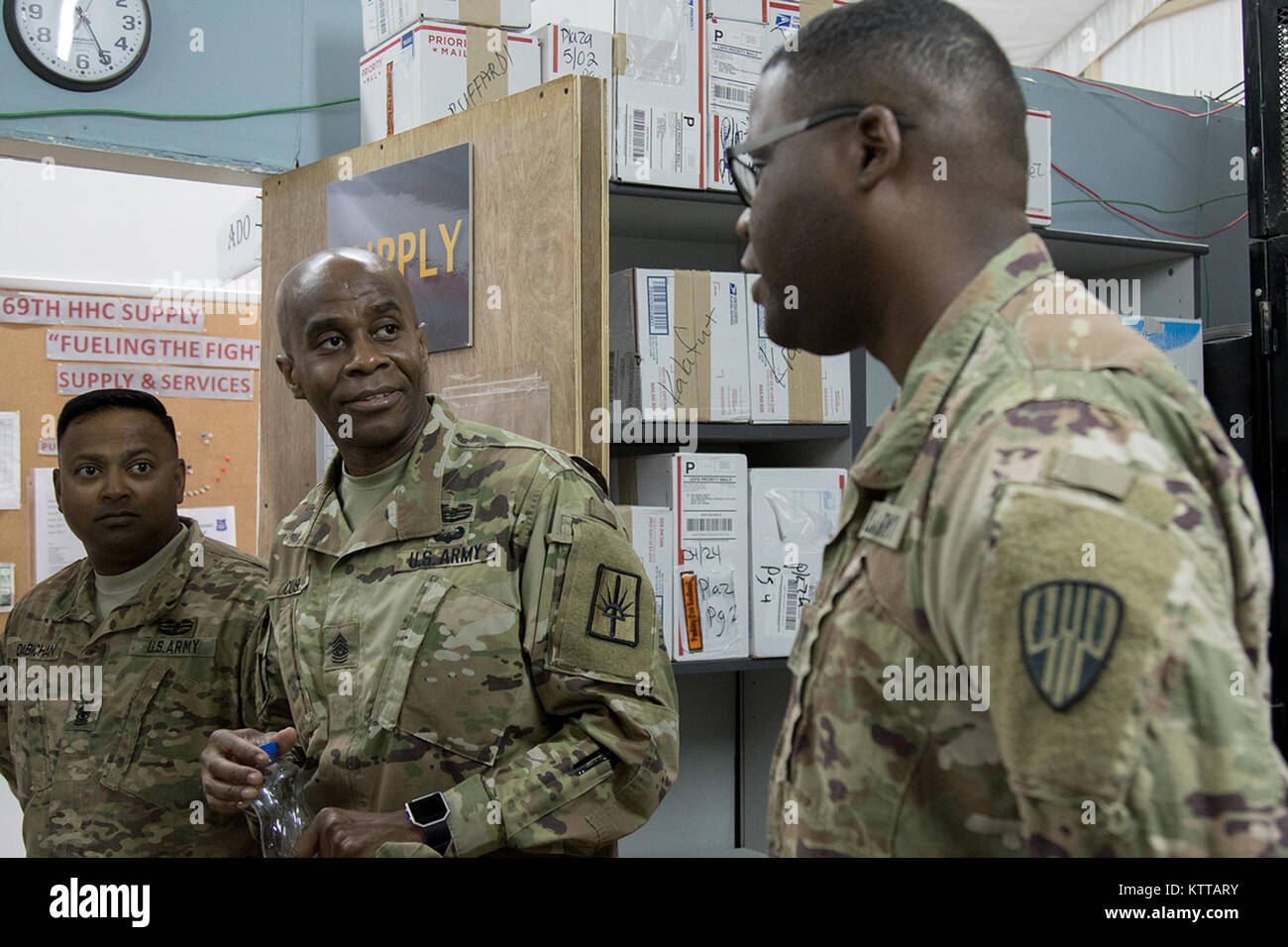 Maj. Gen. Anthony German, the Adjutant General and State Command Sgt ...
