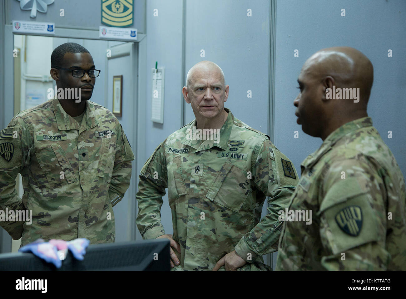 Maj. Gen. Anthony German, the Adjutant General and State Command Sgt. Maj David Piwowarski for ...