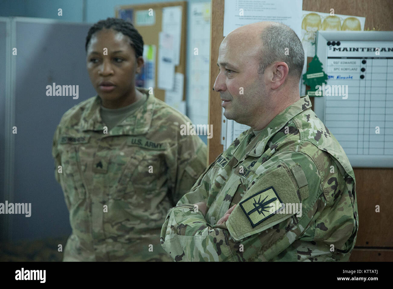 Maj. Gen. Anthony German, the Adjutant General and State Command Sgt. Maj David Piwowarski for ...