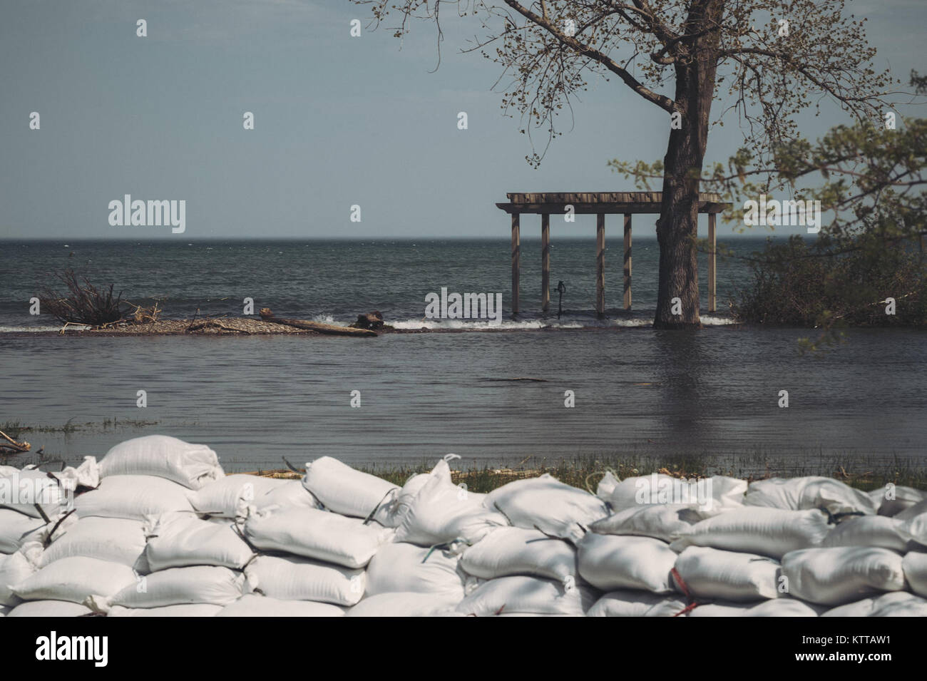 Rising water levels in Lake Ontario have caused flooding in communities ...