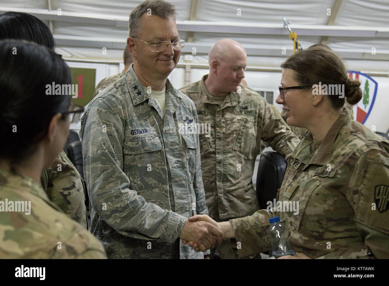 Maj. Gen. Anthony German, the Adjutant General and State Command Sgt ...