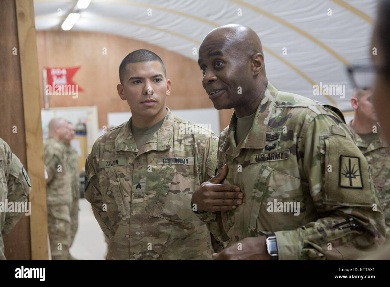 Maj. Gen. Anthony German, the Adjutant General and State Command Sgt ...